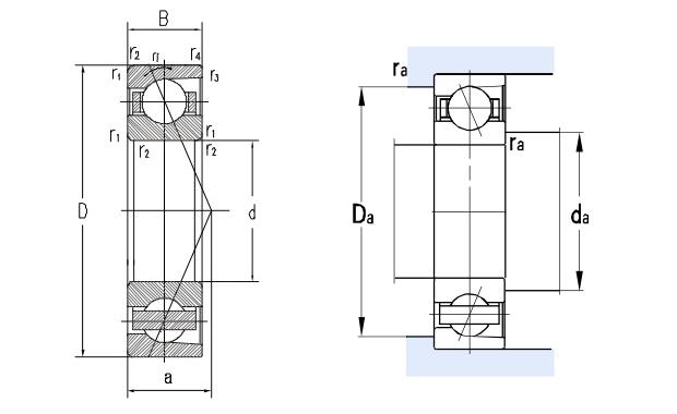 80BC03J30X bearing, Annular ball bearings 80x170x39 for Taiwan, - en ...