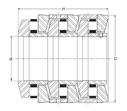 F-53041.T3AR bearing, Tandem bearings(multi-stage cylindrical roller ...