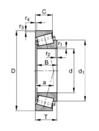 32005 bearing, Single row taper roller bearings 25x47x15, 2007105E, 0. ...