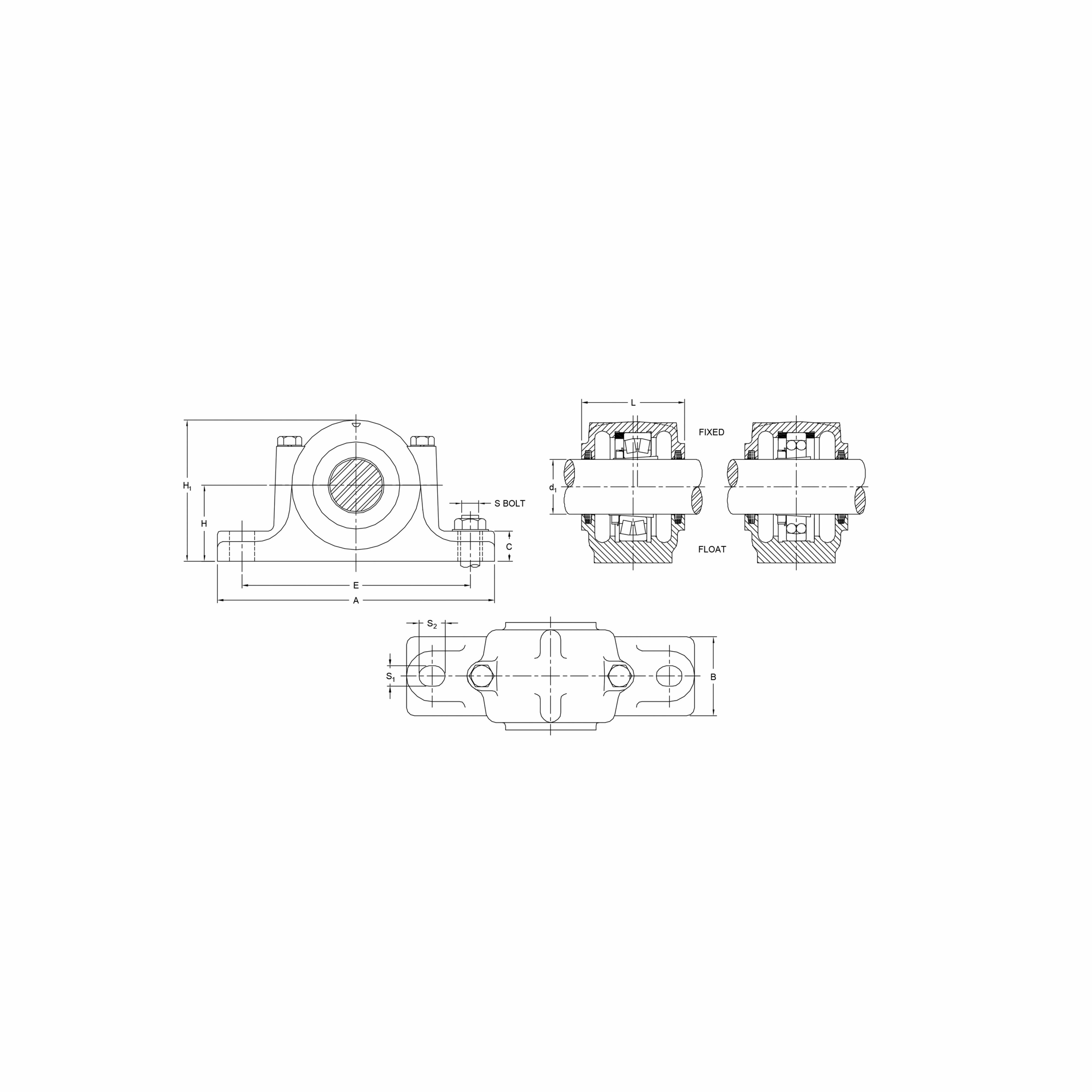 SN 624 bearing, Plummer block housings -x320x200, - en.tradebearings.com