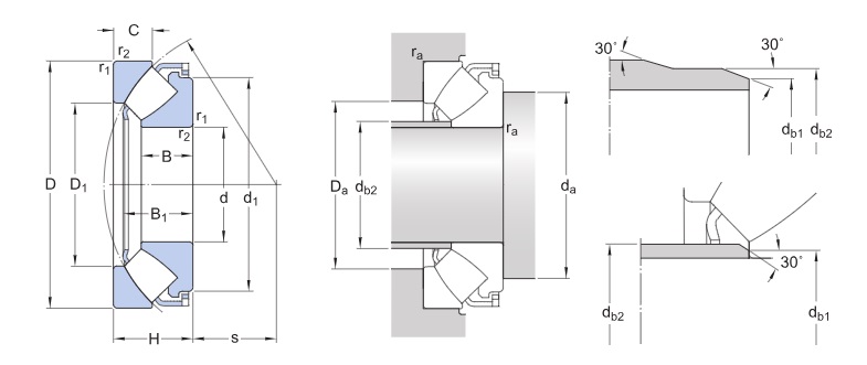 29430-E bearing, Spherical Roller Thrust Bearing 150x300x90, 27.9 KG ...